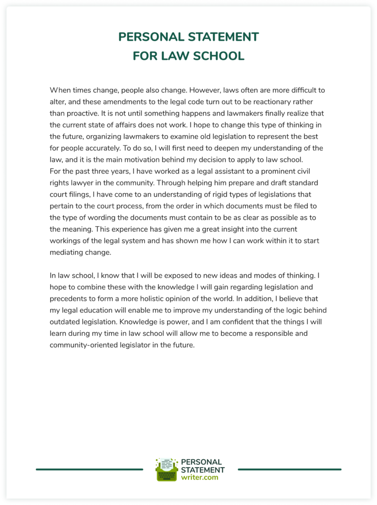 Best College Application Personal Statement Template & Examples