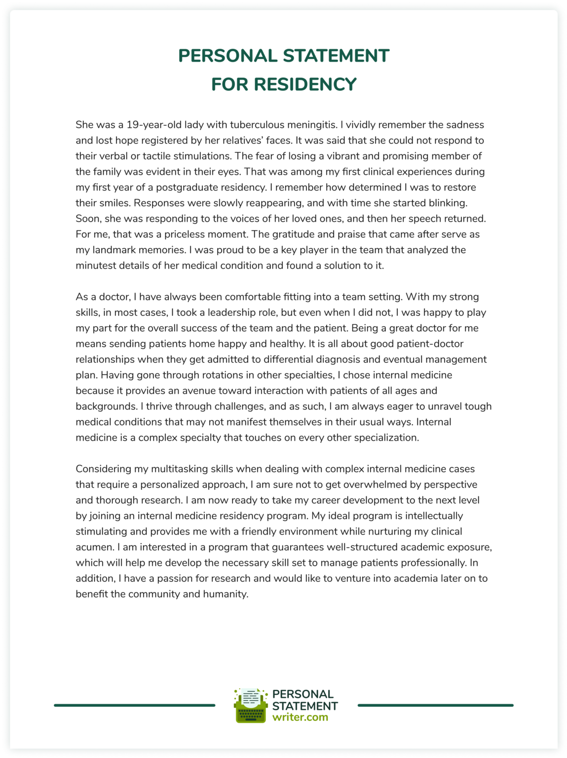 Best Social Work Personal Statement Template Examples