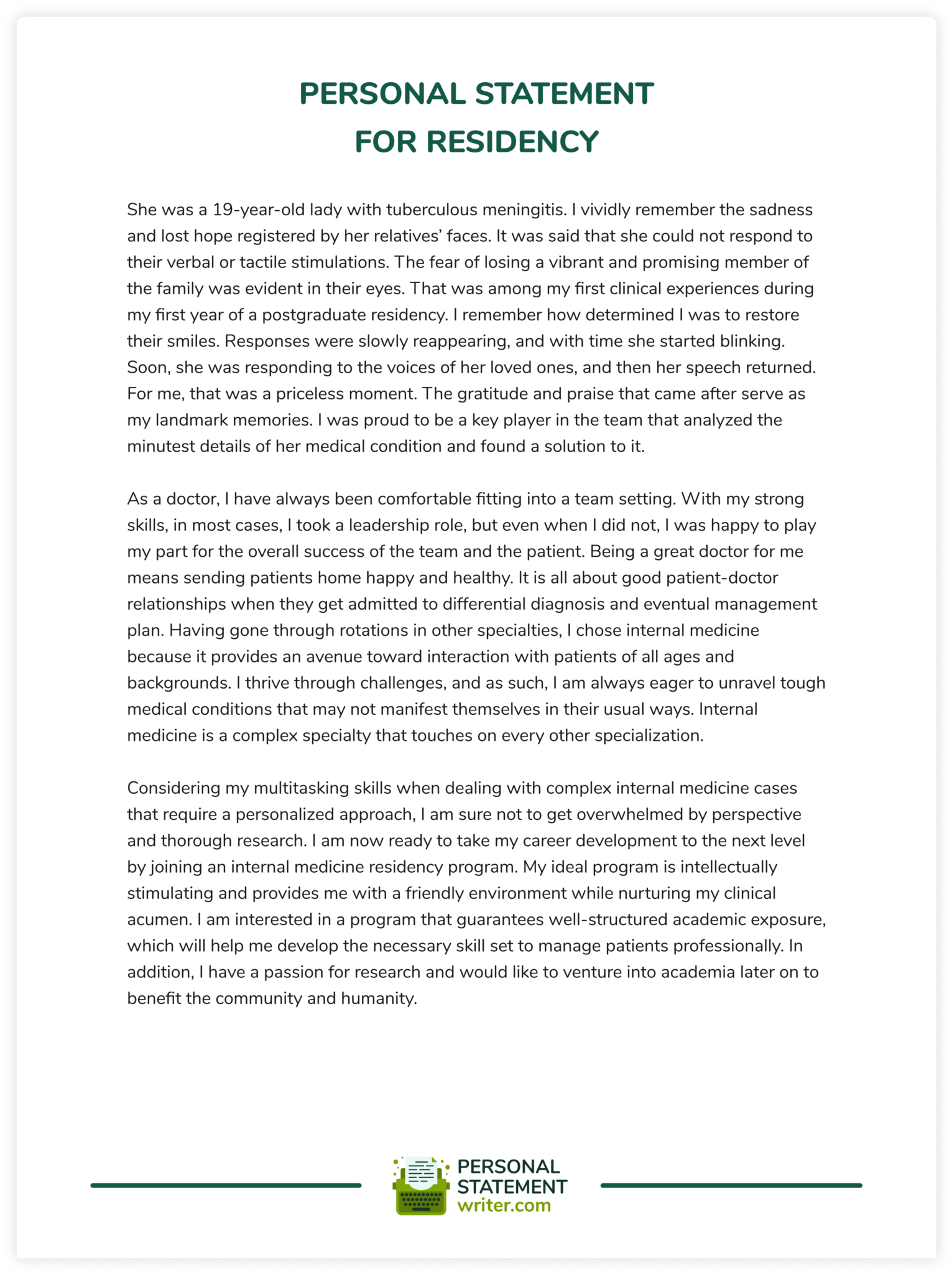 Best Social Work Personal Statement Template Examples