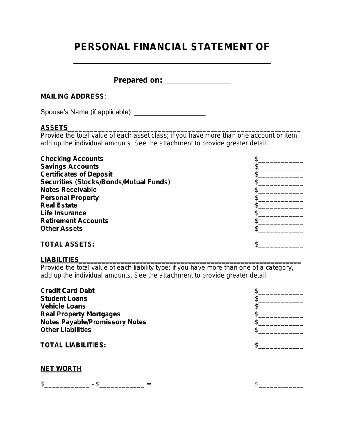 Free Use of Proceeds Statement Template & Example