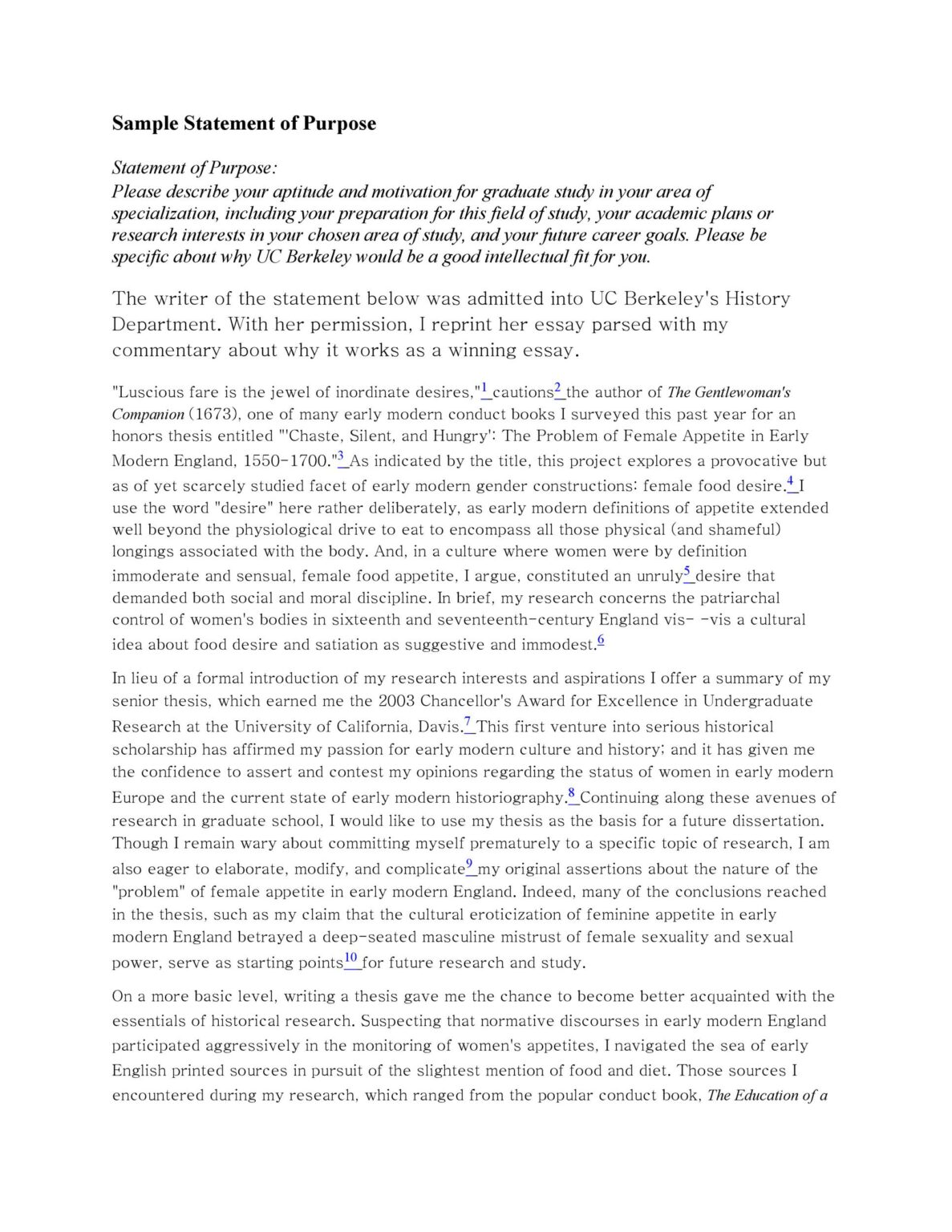 Winning SOP Masters Templates & Examples