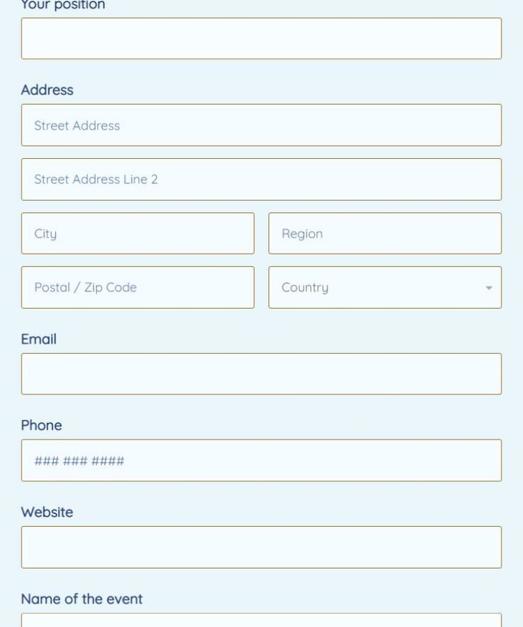 Fun Run Entry Form Template