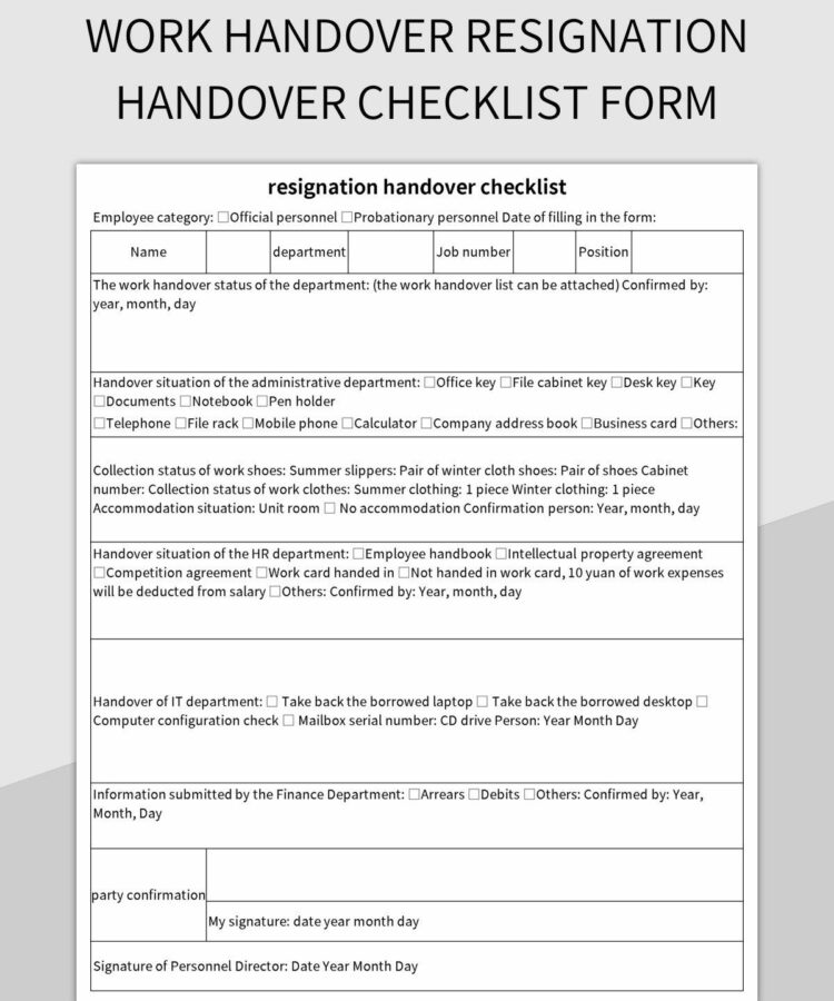 Harvard Style Outline Form Template
