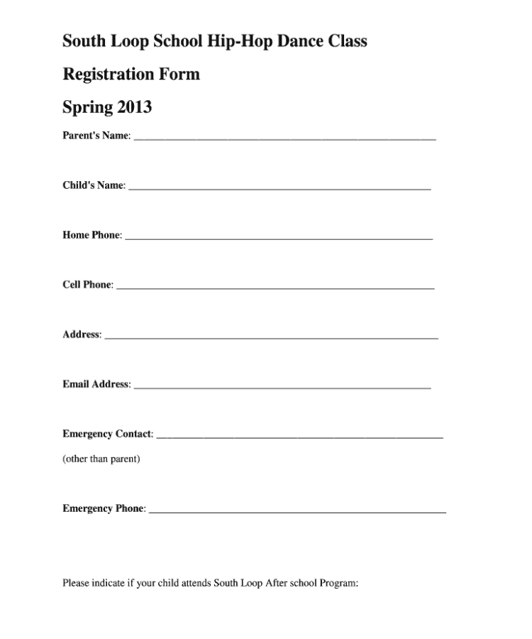 High School Scholarship Application Form Template