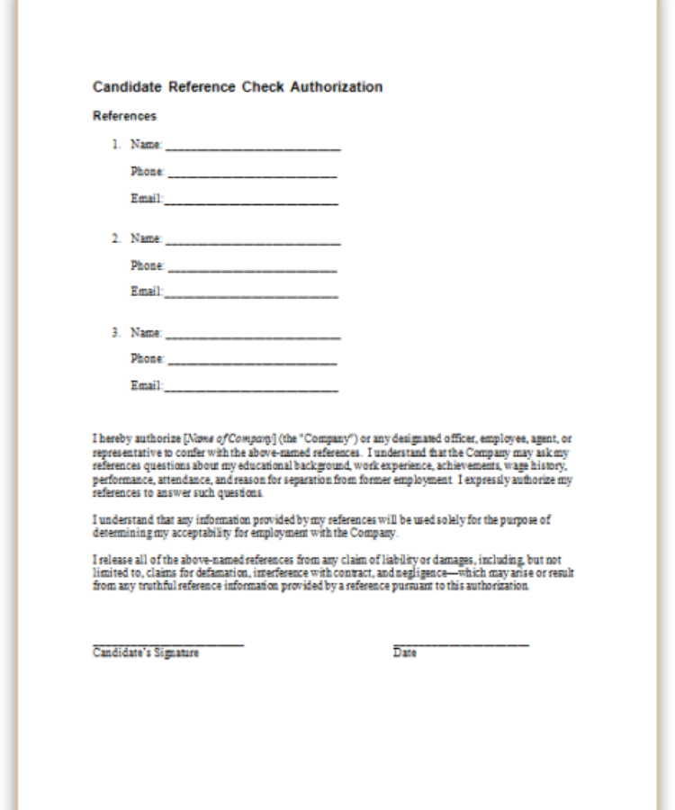 High School Student Profile Form Template
