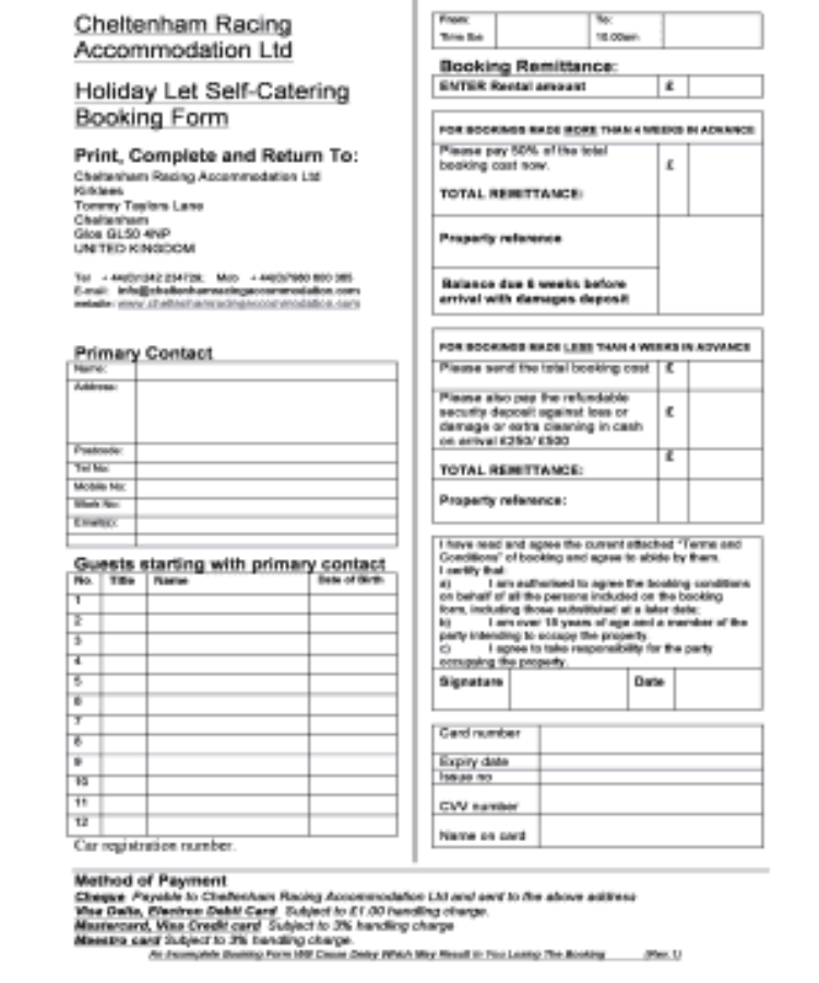 Hockey Camp Registration Form Template