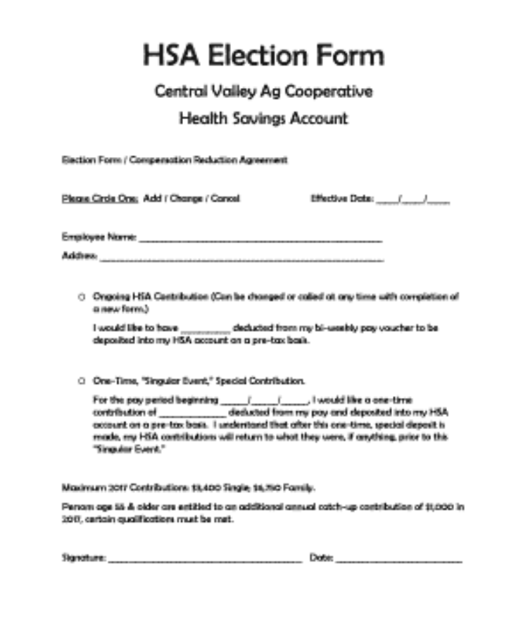 HR Needs Assessment Form Template