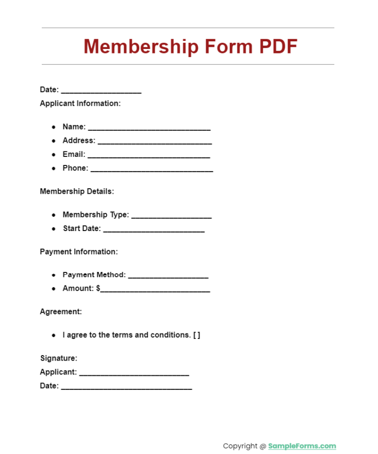 Industrial Plant Bid Form Template