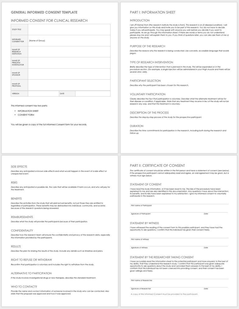 Informed Consent and Randomization Form Template