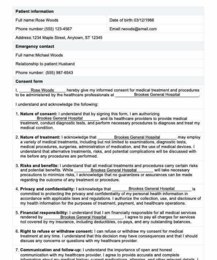 Informed Consent and Randomization Form Template