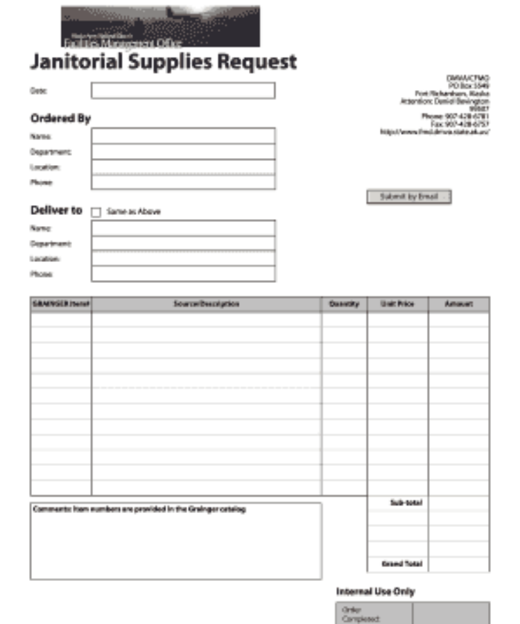 ITIL Request for Change Form Template
