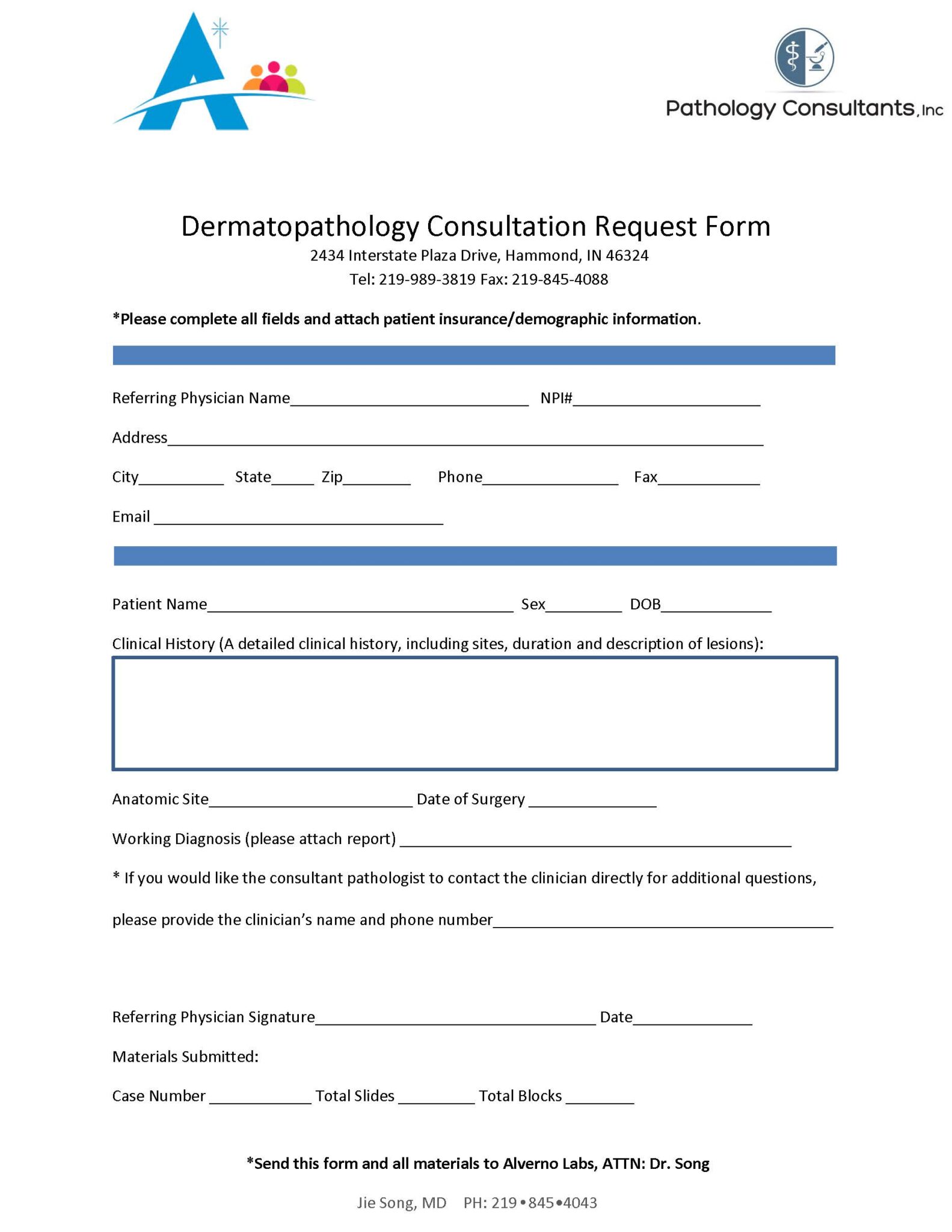 Laboratory Opt Out Form Template