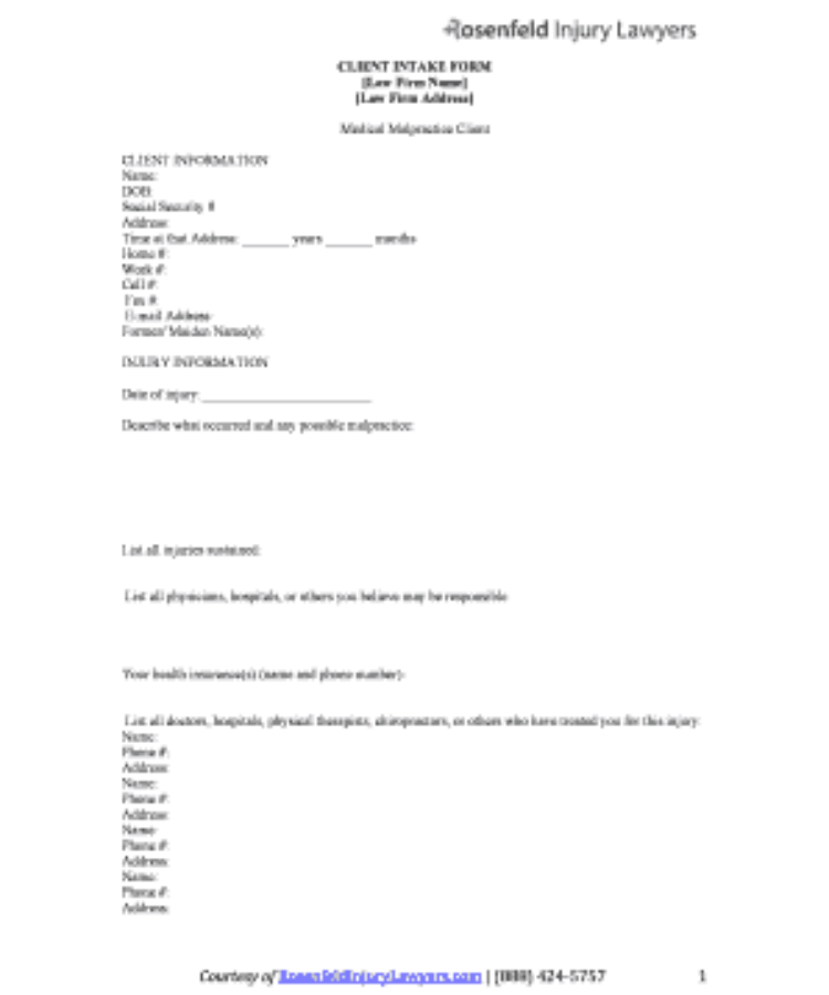 Liability For Athletic Uniform Form Template