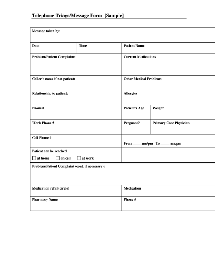 Medical Leave of Absence Request Form Template