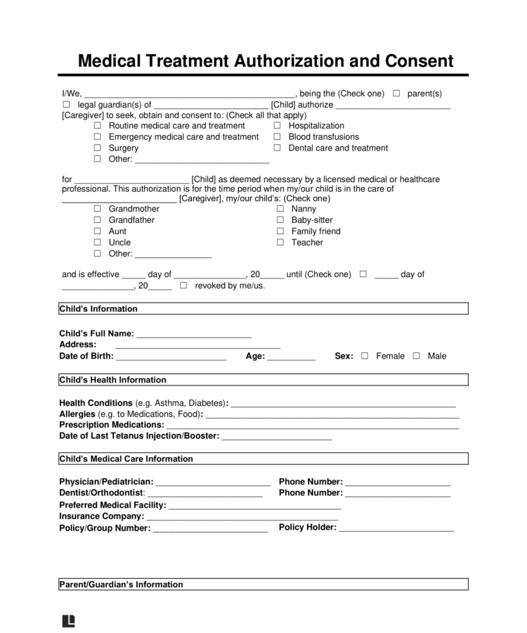 Medical Military Health History Form Template