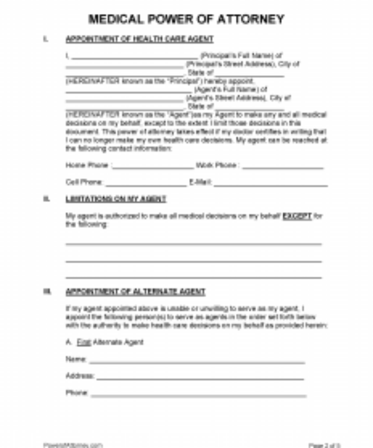 Medical Military Health History Form Template