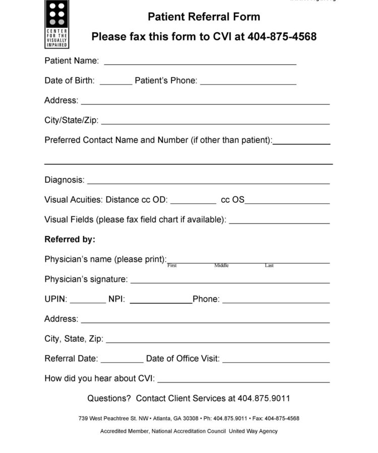 Medical Physical Exam Form Template