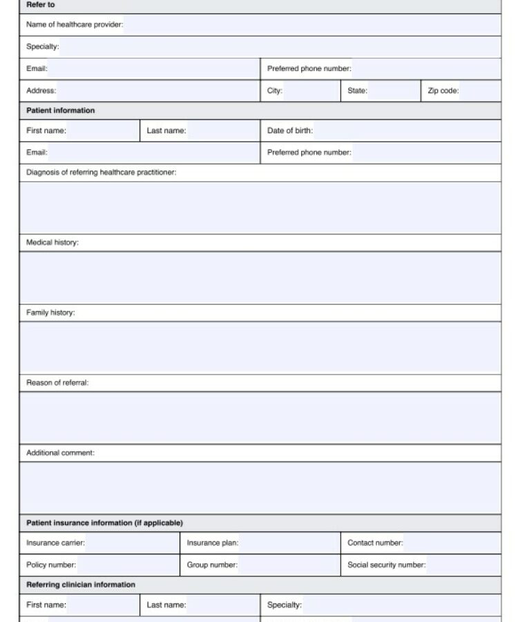 Medical Record Consent Form Template