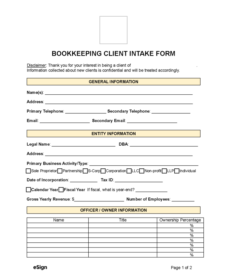 New Business Account Setup Form Template