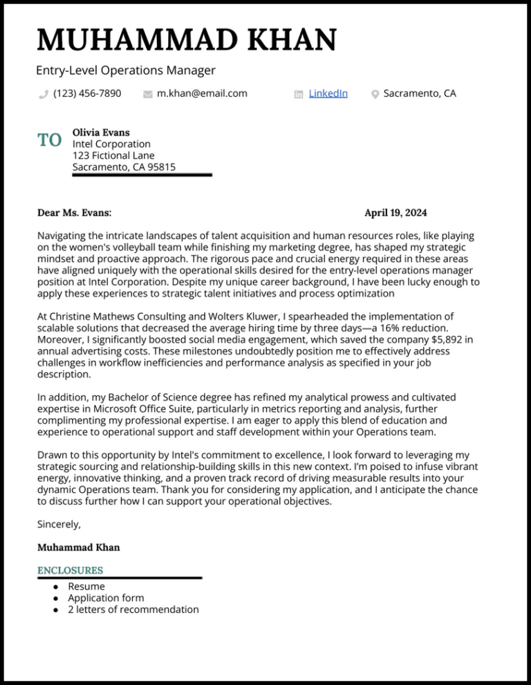 Operations Director Job Application Form Template