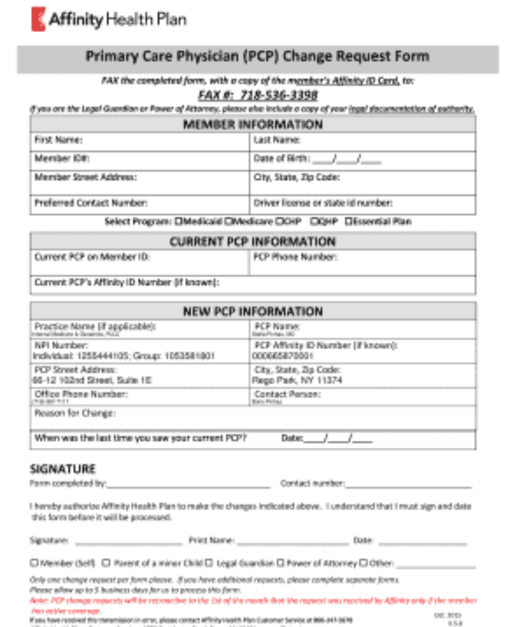 Pediatric Medical History Form Template