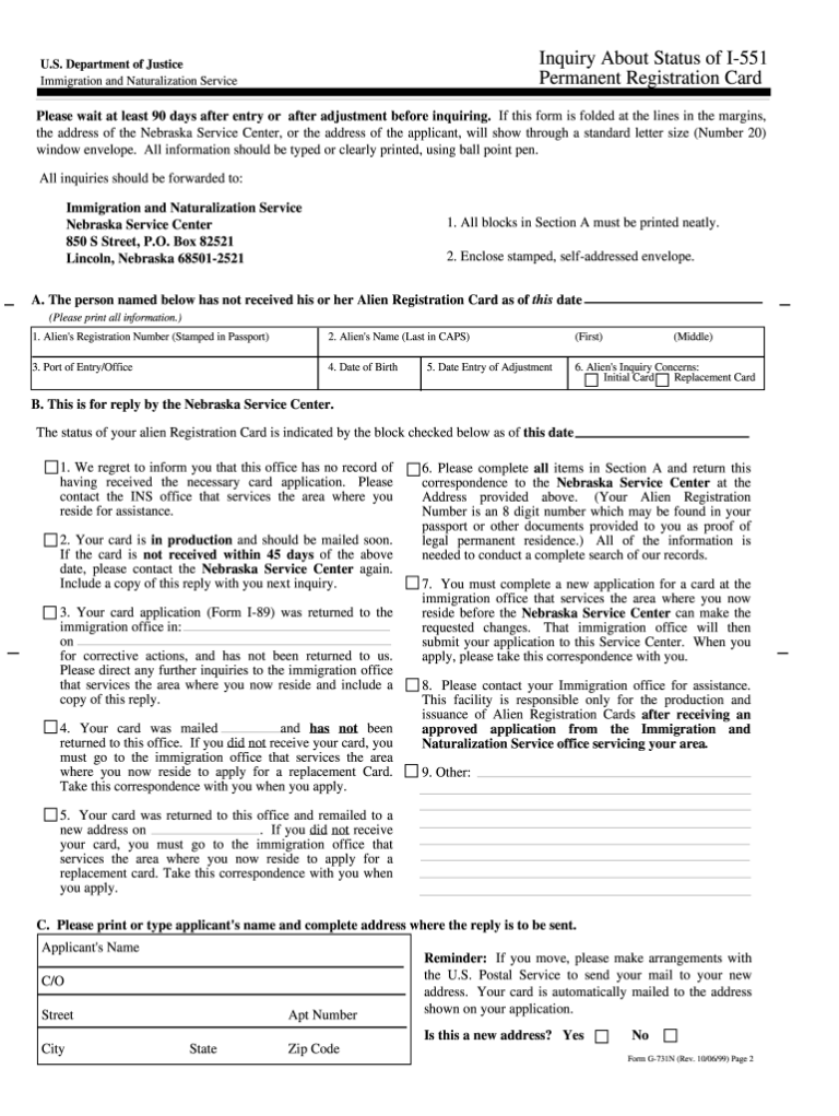 Permanent Residency Assistance Request Form Template
