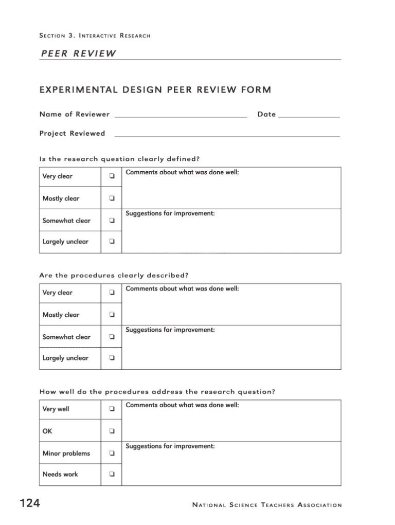 Physician Peer Review Form Template