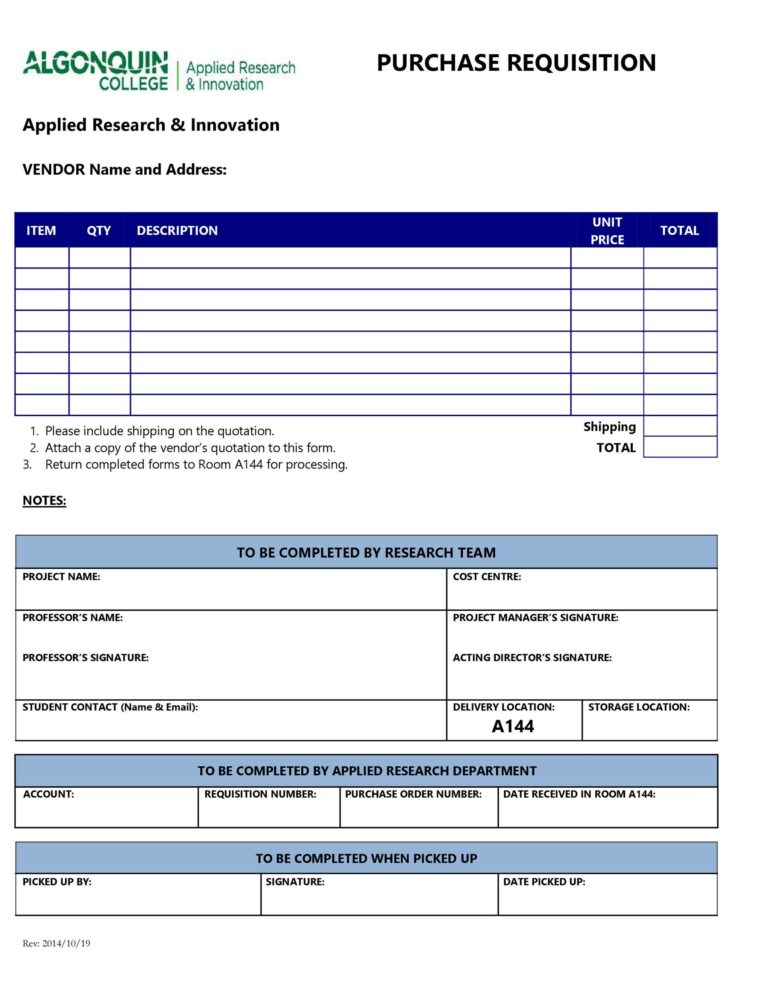 Research and Development Draw Request Form Template