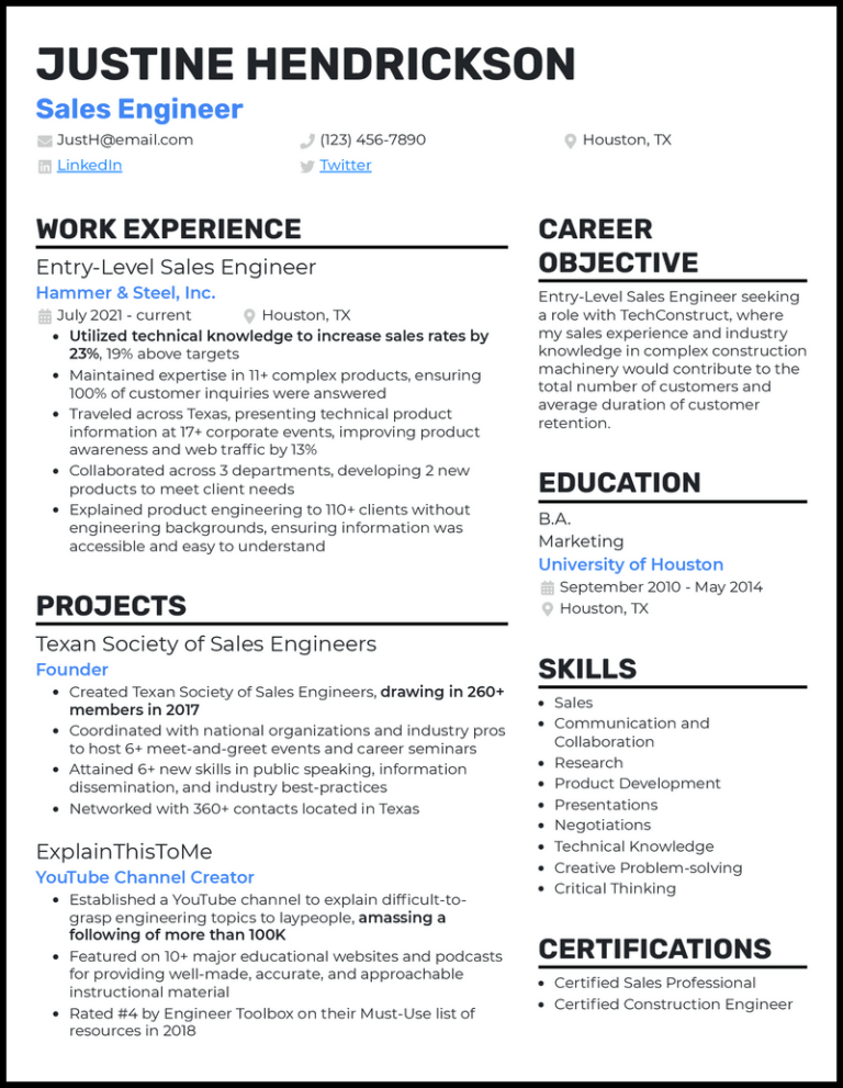 Sales Engineer Job Application Form Template